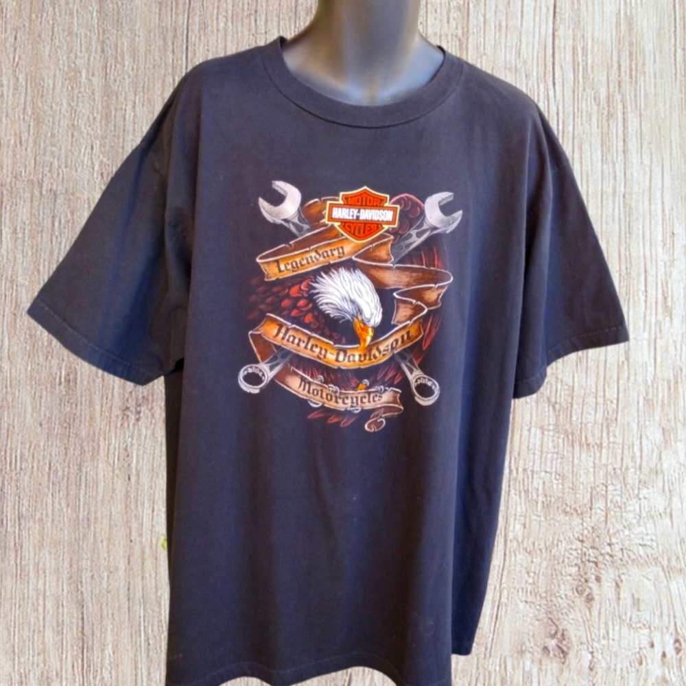 Harley Davidson Eagle Legendary Motorcycles Tee 2xl - Gem